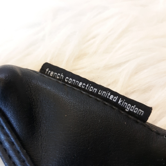 French Connection | Bags | Black French Connection Zipper Handbag ...